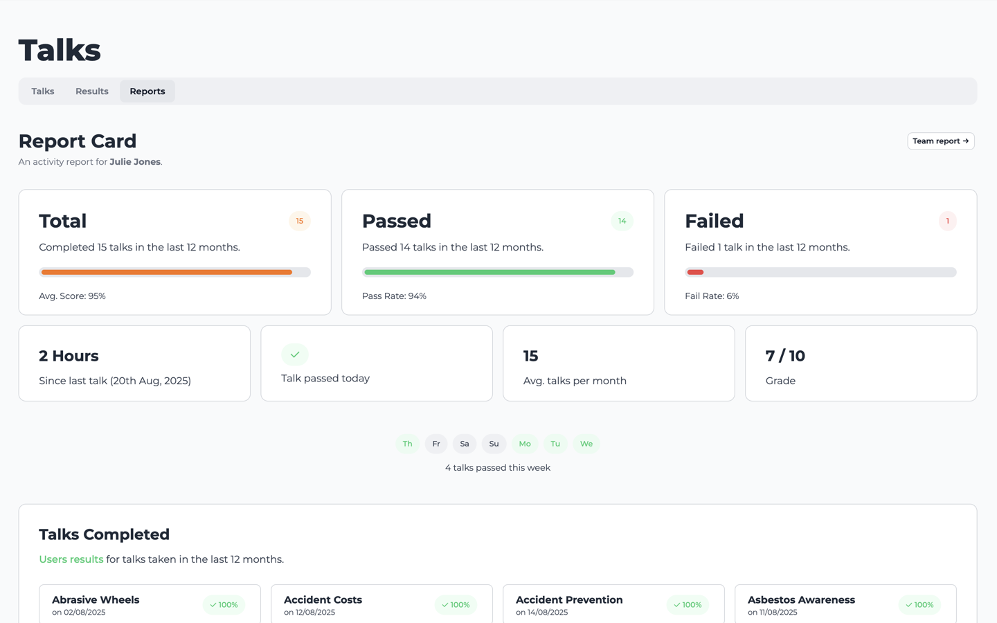 Talks Plan Membership - HASpod