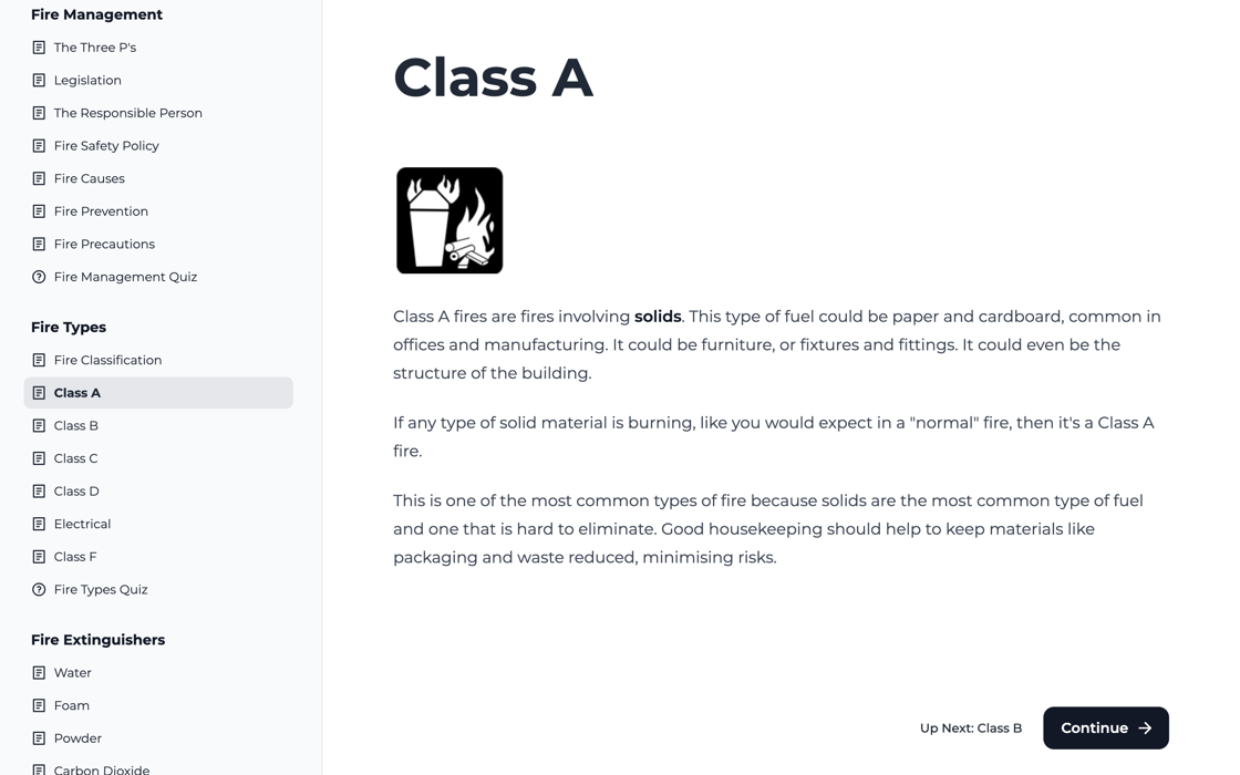 Fire Safety eLearning Course - HASpod