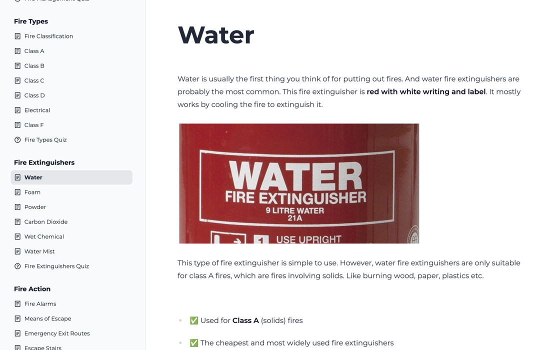 Fire Safety eLearning Course - HASpod