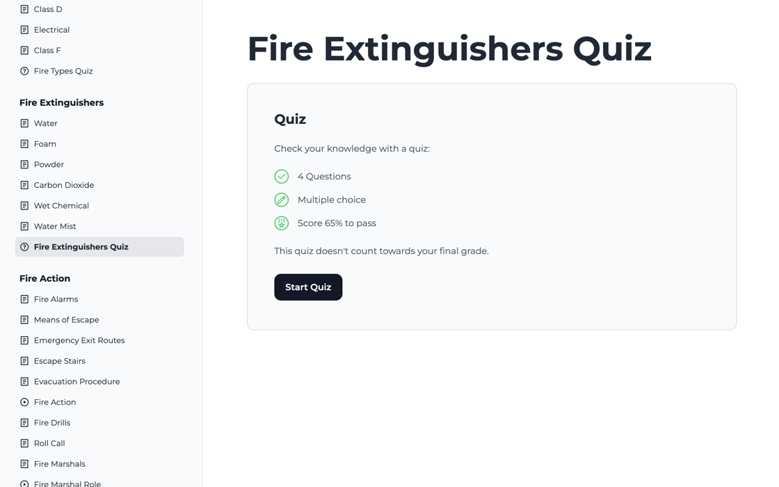Fire Safety eLearning Course - HASpod