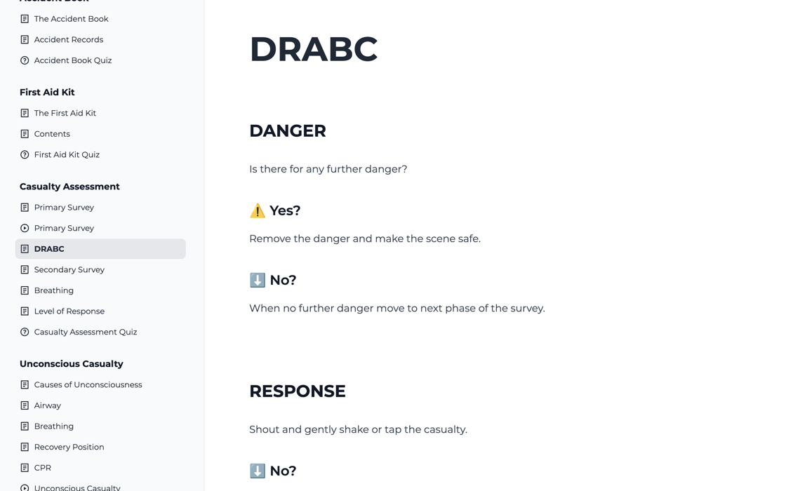 First Aid Awareness eLearning Course - HASpod